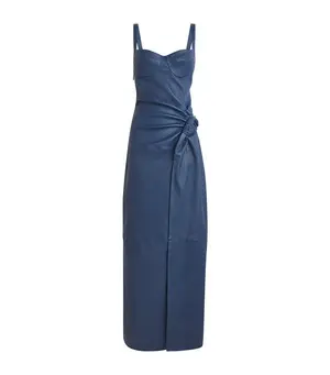 Blue Leather Dresses 