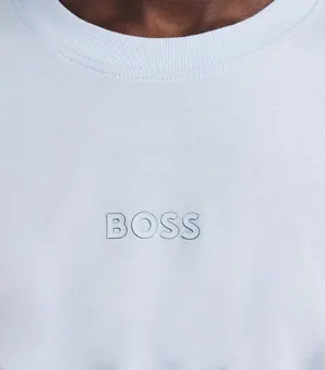 BOSS Cotton Logo T-shirt - Blue