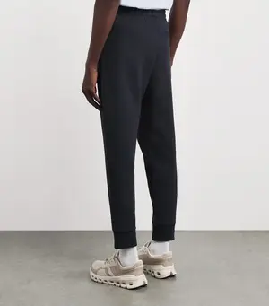 BOSS Stretch-cotton Logo Sweatpants - Blue