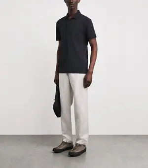 BOSS Cotton Shoulder Logo Polo Shirt