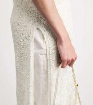 Fabiana Filippi Sequinned Open-work Midi Dress