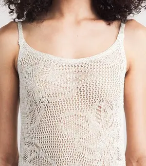Fabiana Filippi Sequinned Open-work Midi Dress