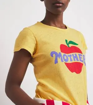 MOTHER Cotton-linen The Lil Sinful T-shirt