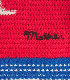 MOTHER Cotton Mini Pullover Sweater - Red