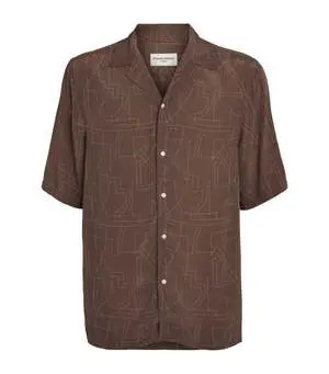 Officine Générale Dotted Eren Shirt - Brown