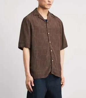 Officine Générale Dotted Eren Shirt - Brown