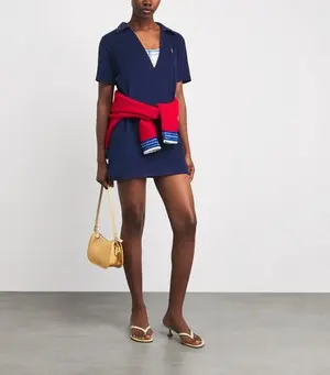 Polo Ralph Lauren Towelling Collared Mini Dress