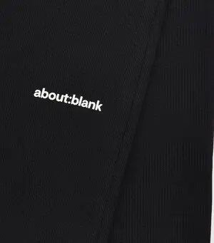 ABOUT:BLANK Cotton Logo Pleated Sweatpants