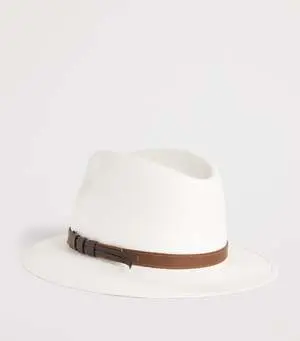 Borsalino Country Panama Straw Hat - Red