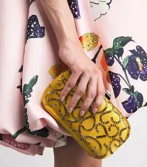 Rodo Satin Embellished Clutch