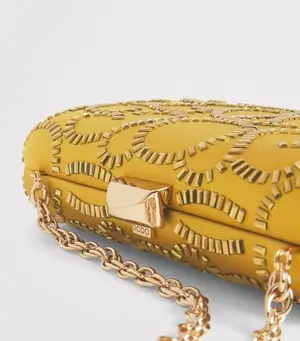 Rodo Satin Embellished Clutch