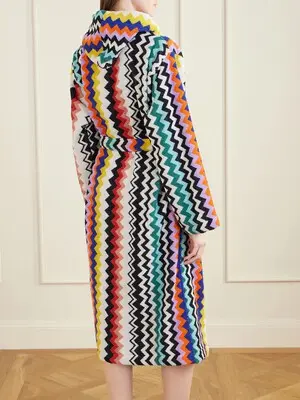Missoni Hooded Striped Cotton-terry Robe