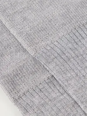 CDLP Set Of Six Ribbed Cotton-blend Socks - Gray