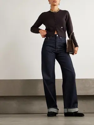 JW Anderson Embroidered Wool Cardigan