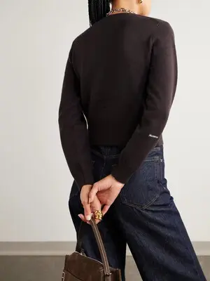 JW Anderson Embroidered Wool Cardigan