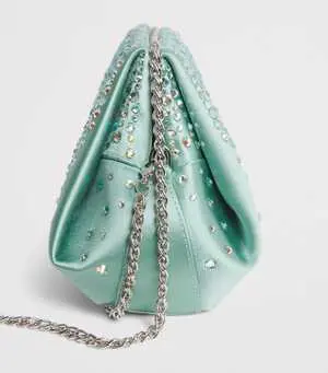 Rodo Satin Embellished Clutch