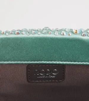 Rodo Satin Embellished Clutch