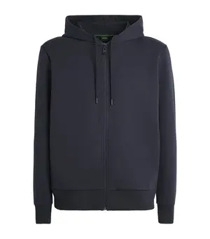 BOSS Stretch-cotton Logo Hoodie