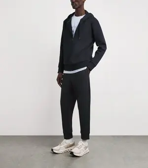BOSS Stretch-cotton Logo Hoodie
