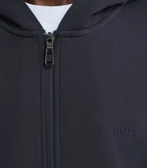 BOSS Stretch-cotton Logo Hoodie