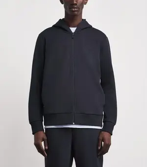 BOSS Stretch-cotton Logo Hoodie
