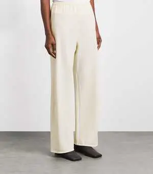 Almada Label Satin Bea Wide-leg Trousers