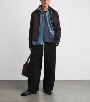 ABOUT:BLANK Cotton Logo Pleated Sweatpants