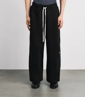 ABOUT:BLANK Cotton Logo Pleated Sweatpants