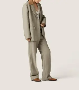 Miu Miu Mohair-wool Tailored Trousers - Neutral