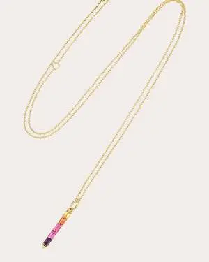 PARKFORD Sapphire Sundown Revival Stiletto Pendant Necklace