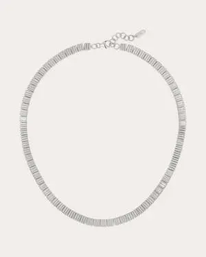 PARKFORD Revival Triple Row Tennis Necklace - Silver
