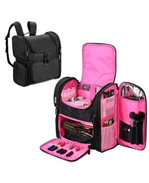 BYOOTIQUE Soft Sided Makeup Backpack - Black
