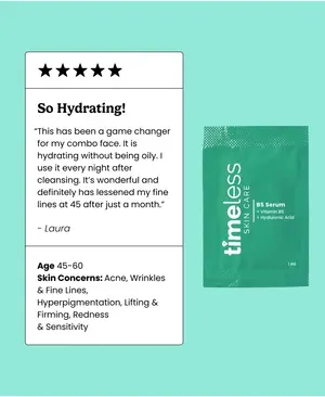 TIMELESS SKIN CARE Vitamin B5 Hydration Serum Single Use Pouches - No Color