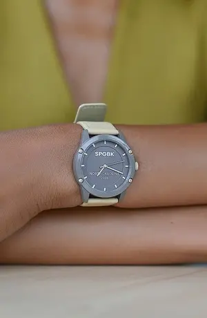 SPGBK WATCHES Leather Strap Watch