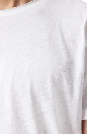 ALLSAINTS Flax Short Sleeve T-shirt - Optic White