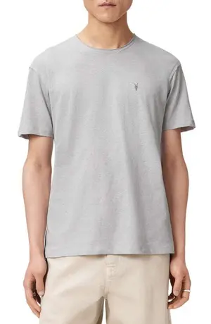 ALLSAINTS Flax Short Sleeve T-shirt - Pebble Grey