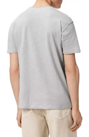 ALLSAINTS Flax Short Sleeve T-shirt - Pebble Grey