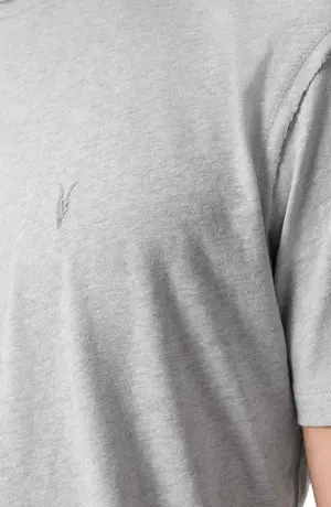 ALLSAINTS Flax Short Sleeve T-shirt - Pebble Grey