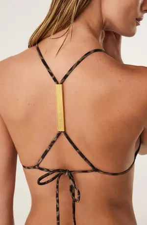 VIX PAULA HERMANNY Tammy T-back Triangle Bikini Top