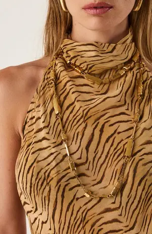 VIX PAULA HERMANNY Ro Semisheer Halter Cover-up Top