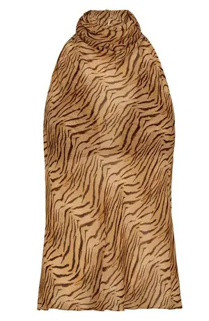 VIX PAULA HERMANNY Ro Semisheer Halter Cover-up Top