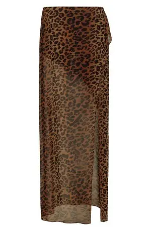 VIX PAULA HERMANNY Tammy Sheer Cover-up Maxi Skirt