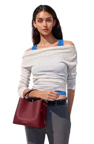 MAISON DE SABRE The Mini Bucket Bag - Plum Sky