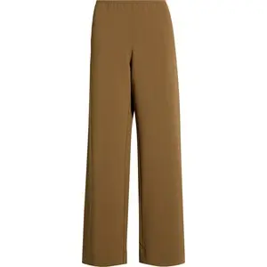 LESET Arielle Crepe Wide-leg Pants - Tortoise