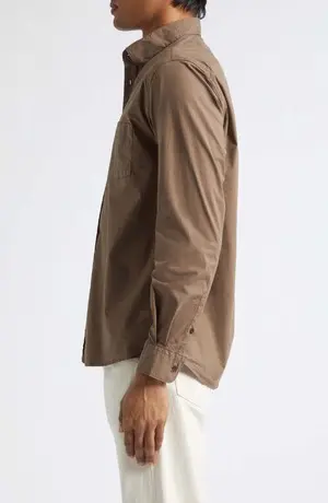 Sunspel Soft Stretch Poplin Button-down Shirt
