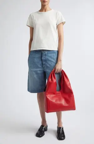 MAISON MARGIELA Relaxed Fit Denim Bermuda Shorts