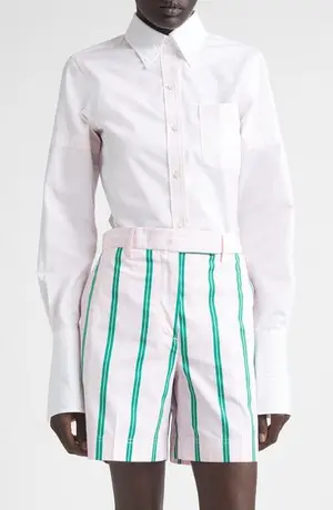 Thom Browne Classic Fit French Cuff Cotton Poplin Button-down Shirt