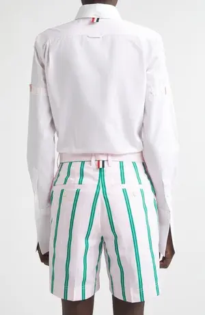 Thom Browne Classic Fit French Cuff Cotton Poplin Button-down Shirt