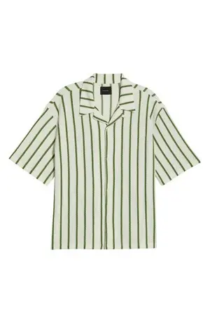 PACSUN Naz Stripe Camp Shirt