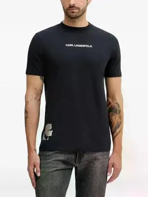 Karl Lagerfeld Logo-print T-shirt - Blue